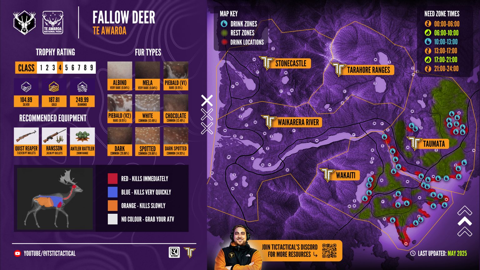 How to Find Fallow Deer on Te Awaroa – Hotspot Map - Tictactical